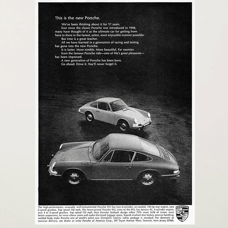 Framed This is the New Porsche Advertisement