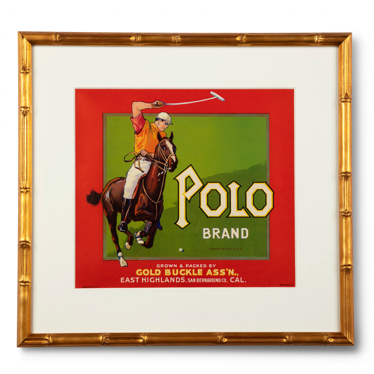 Original Polo Brand Advertising Label