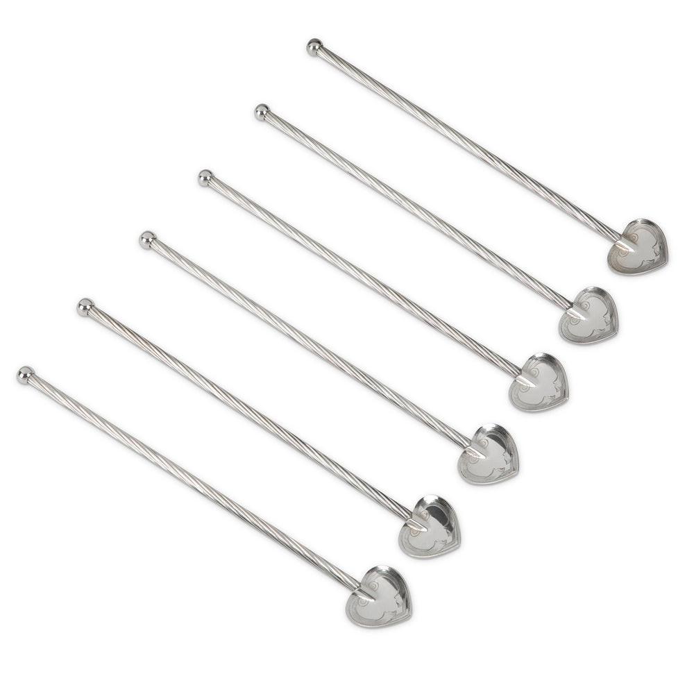 Antique Sterling Straw Drink Straw Stirrer Set