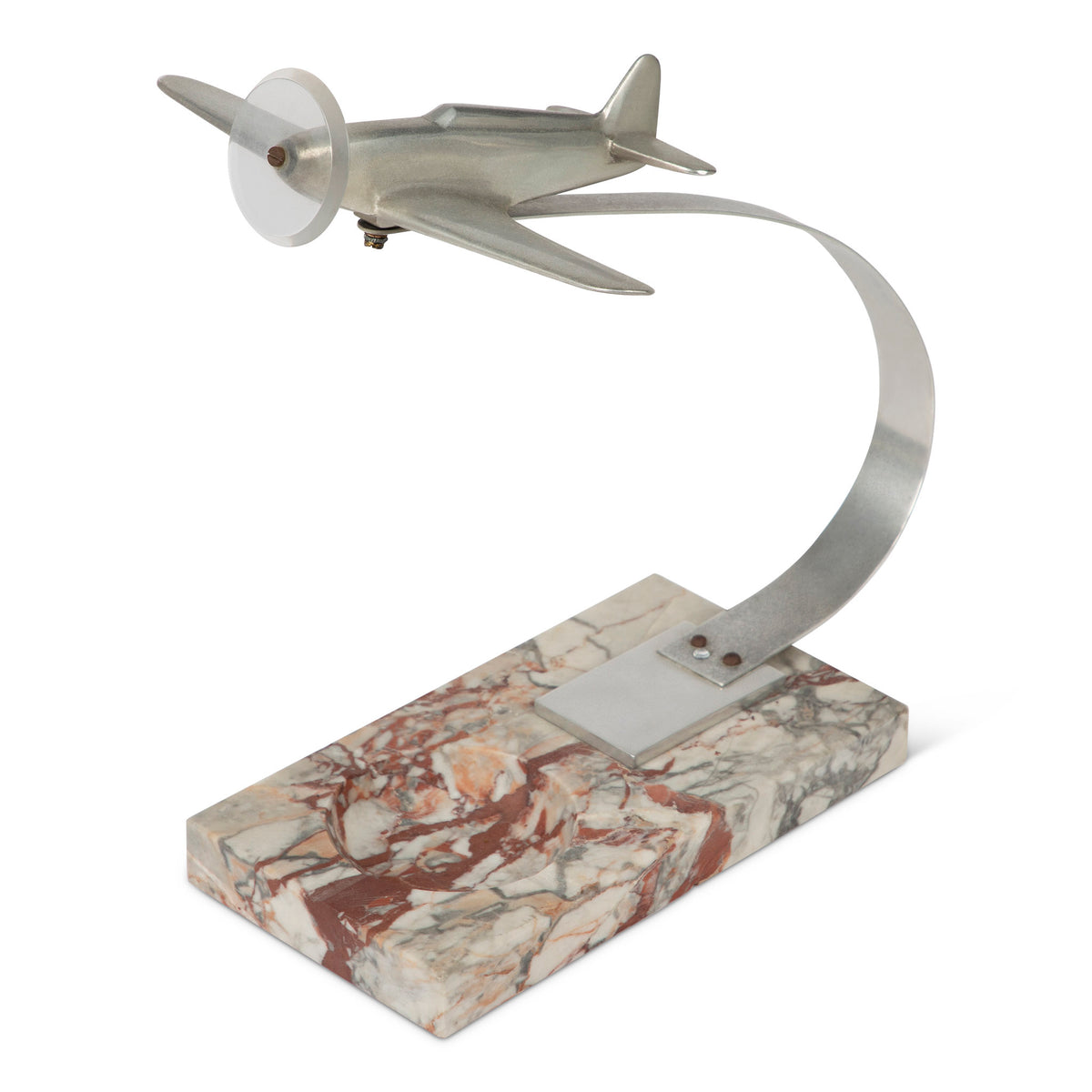 Art Deco Airplane Marble Ashtray