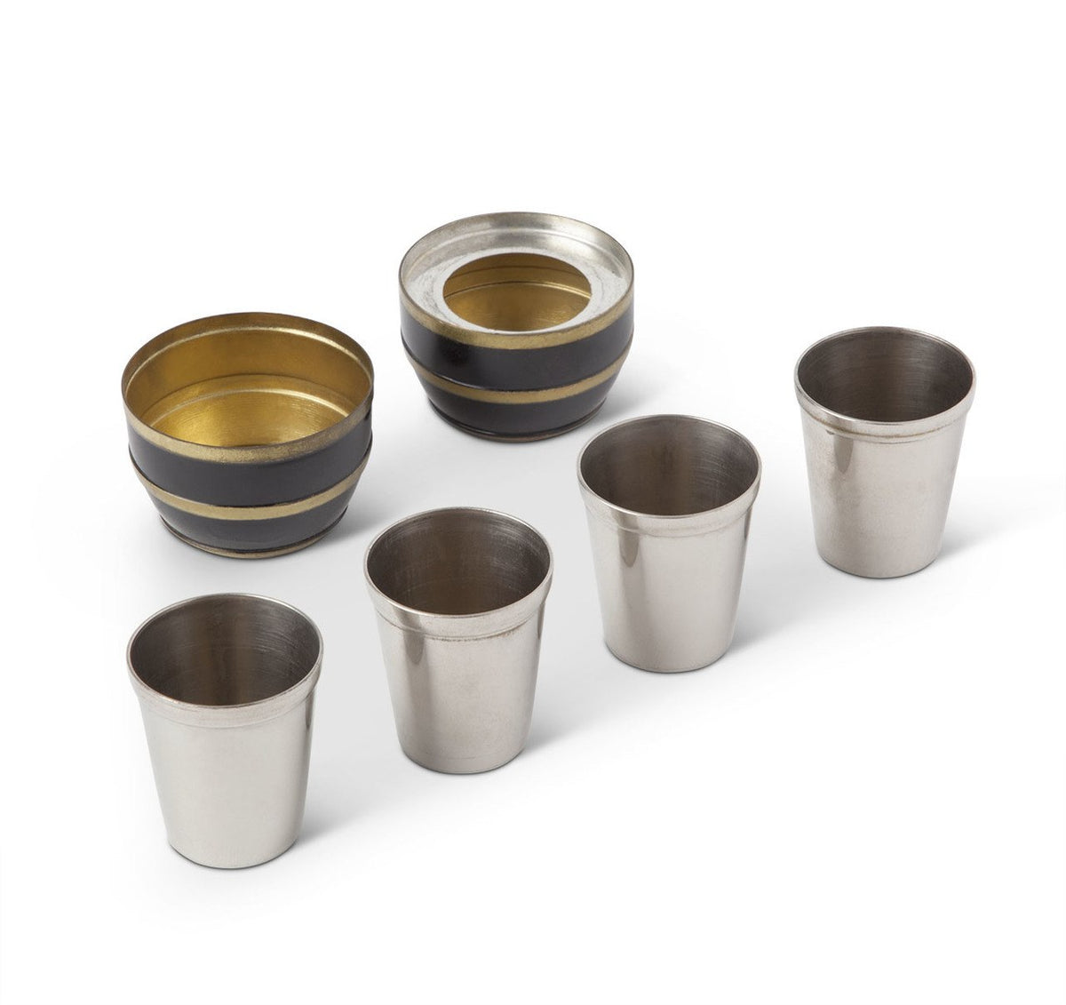 Barrel Form Travel Shot Cup Set