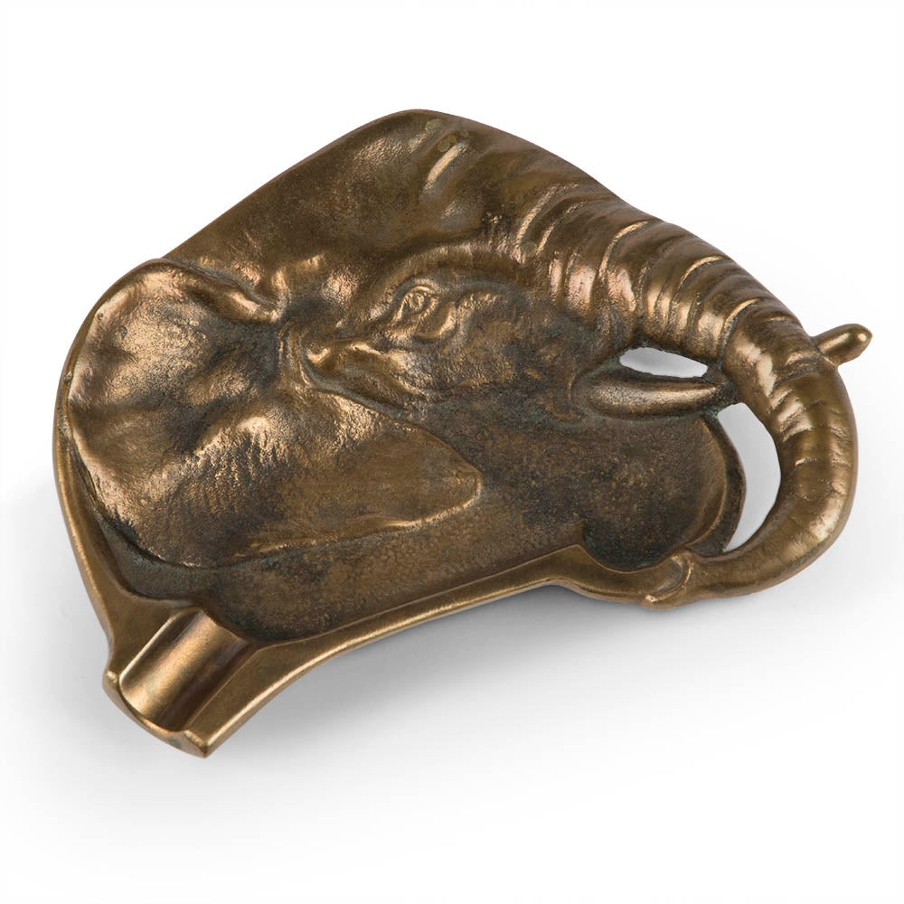 Vintage Bronze Elephant Cigar Ashtray