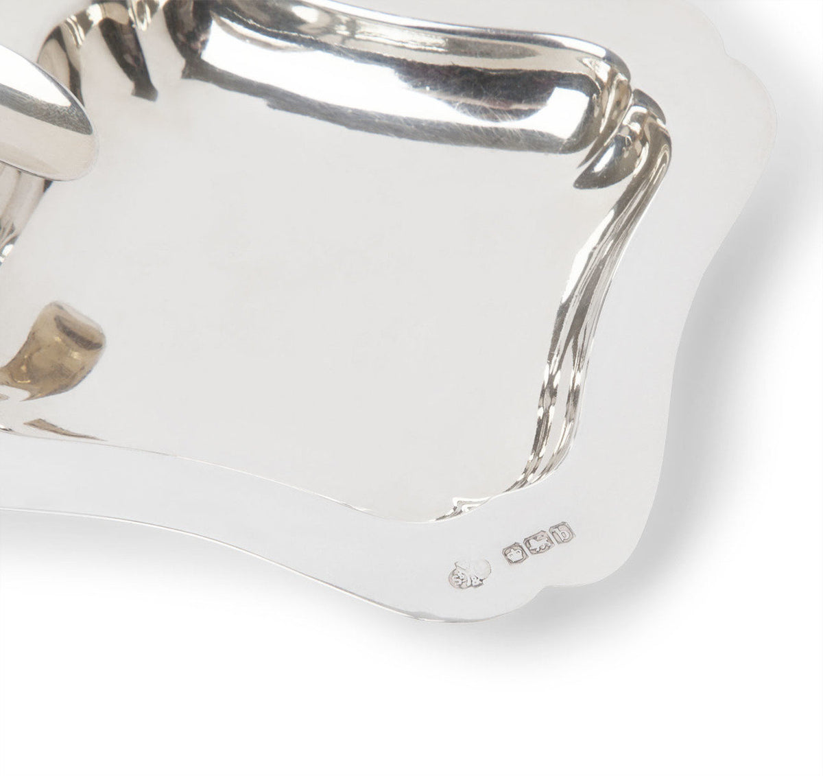 English Sterling Silver Cigar Rest Ashtray