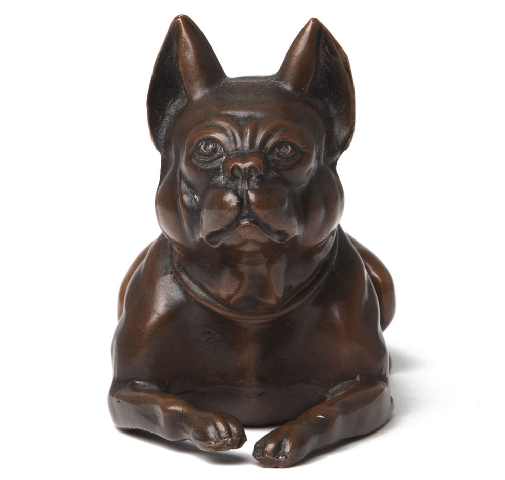 French Bulldog Bronze Paperweight