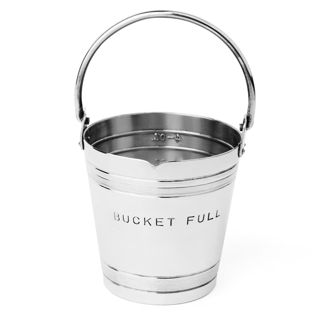 Napier Silver-Plated Bucket Full Jigger
