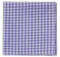 Purple Gingham Pocket Square