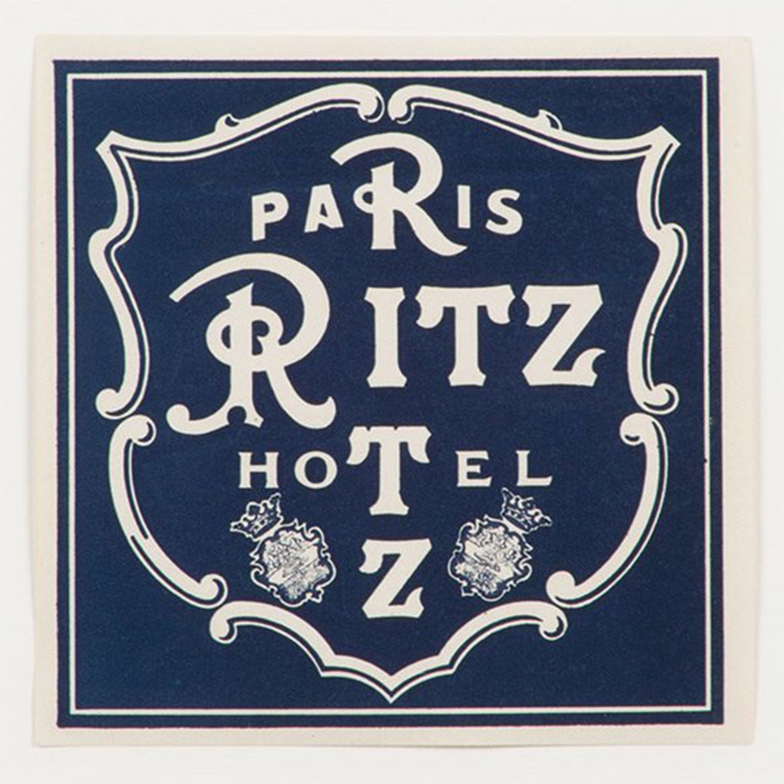 Ritz Hotel Paris Luggage Label