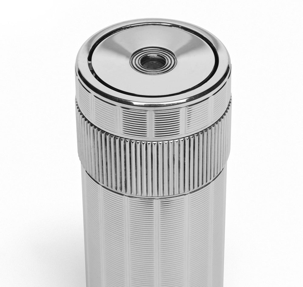 S.T. Dupont Silver-Plated Cylinder Table Lighter