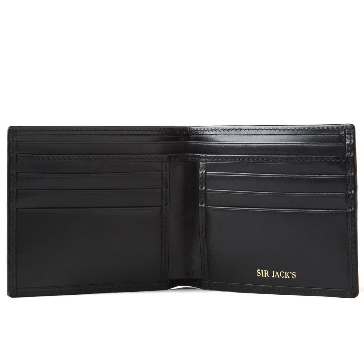 Black Smooth Calf Bifold Wallet