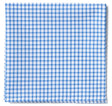 Blue Gingham Pocket Square