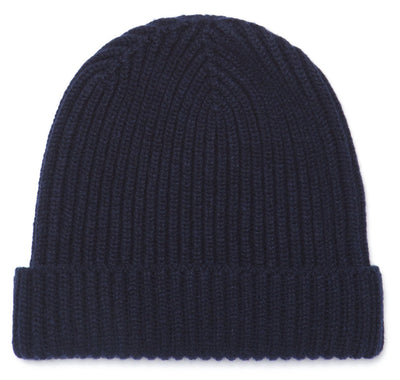 Classic Pure Cashmere Navy Watch Cap