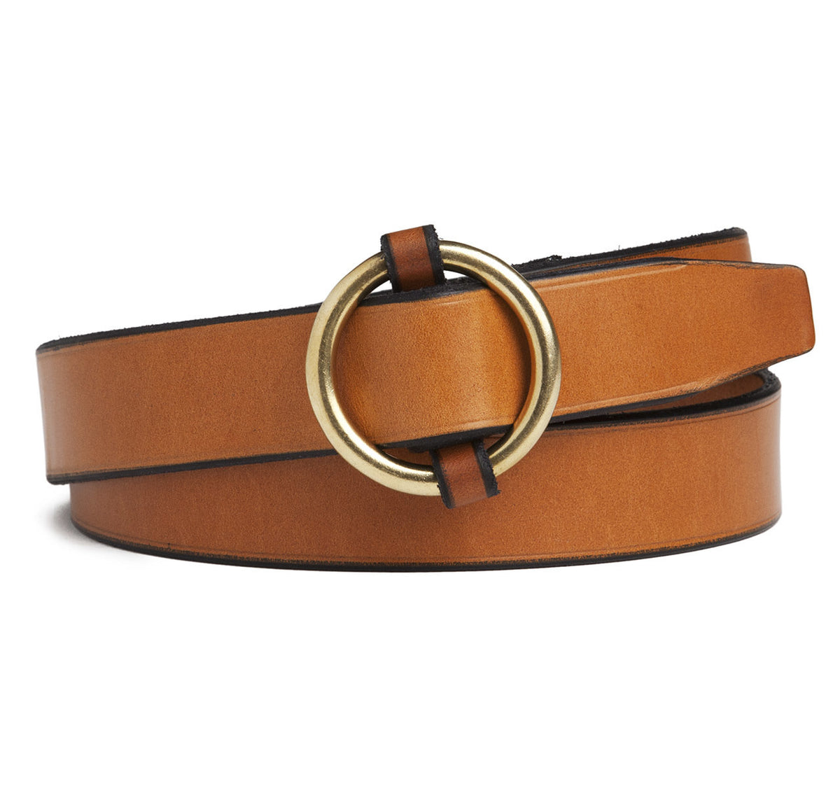 Slip Cinch Belt in Light Havana