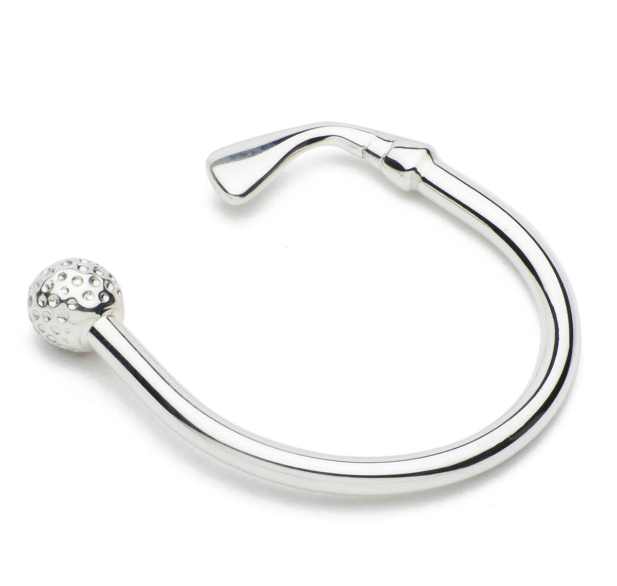 Sterling Silver Golf Club Key Ring