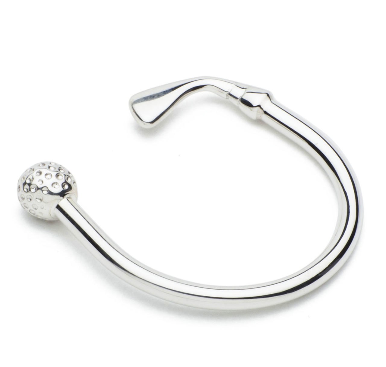 Sterling Silver Golf Club Key Ring