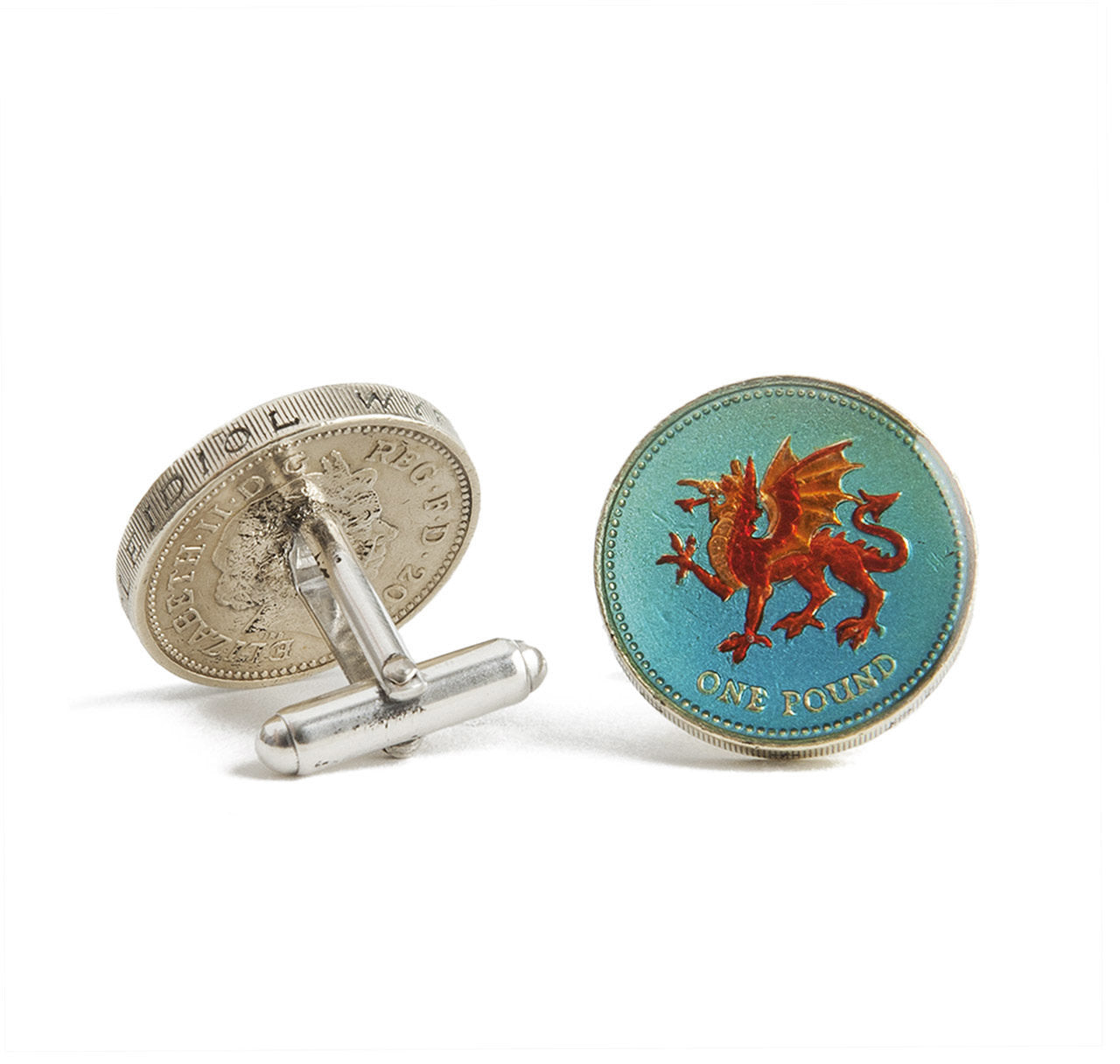 Welsh Pound Coin Cufflinks
