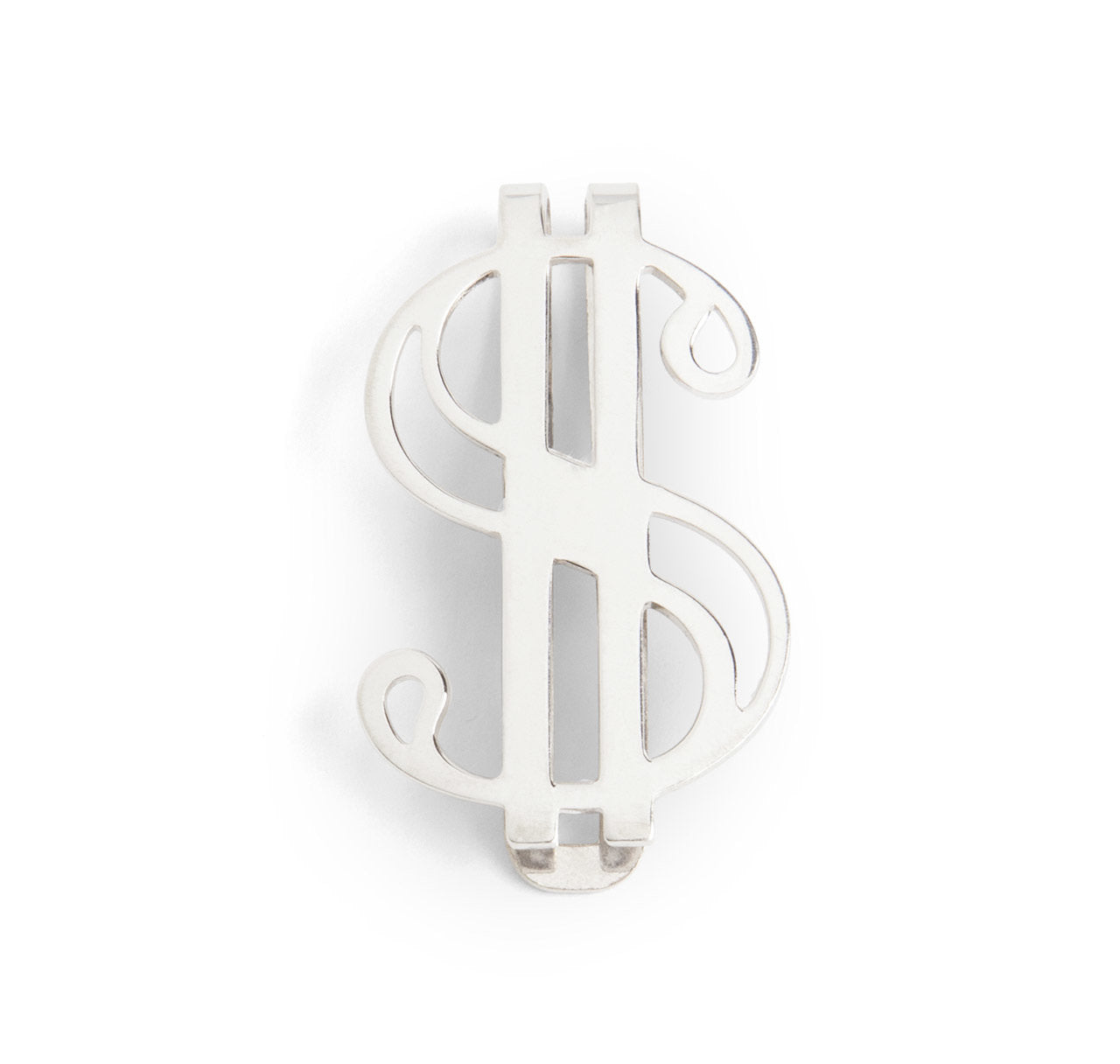 Sterling Silver Dollar Sign Money Clip
