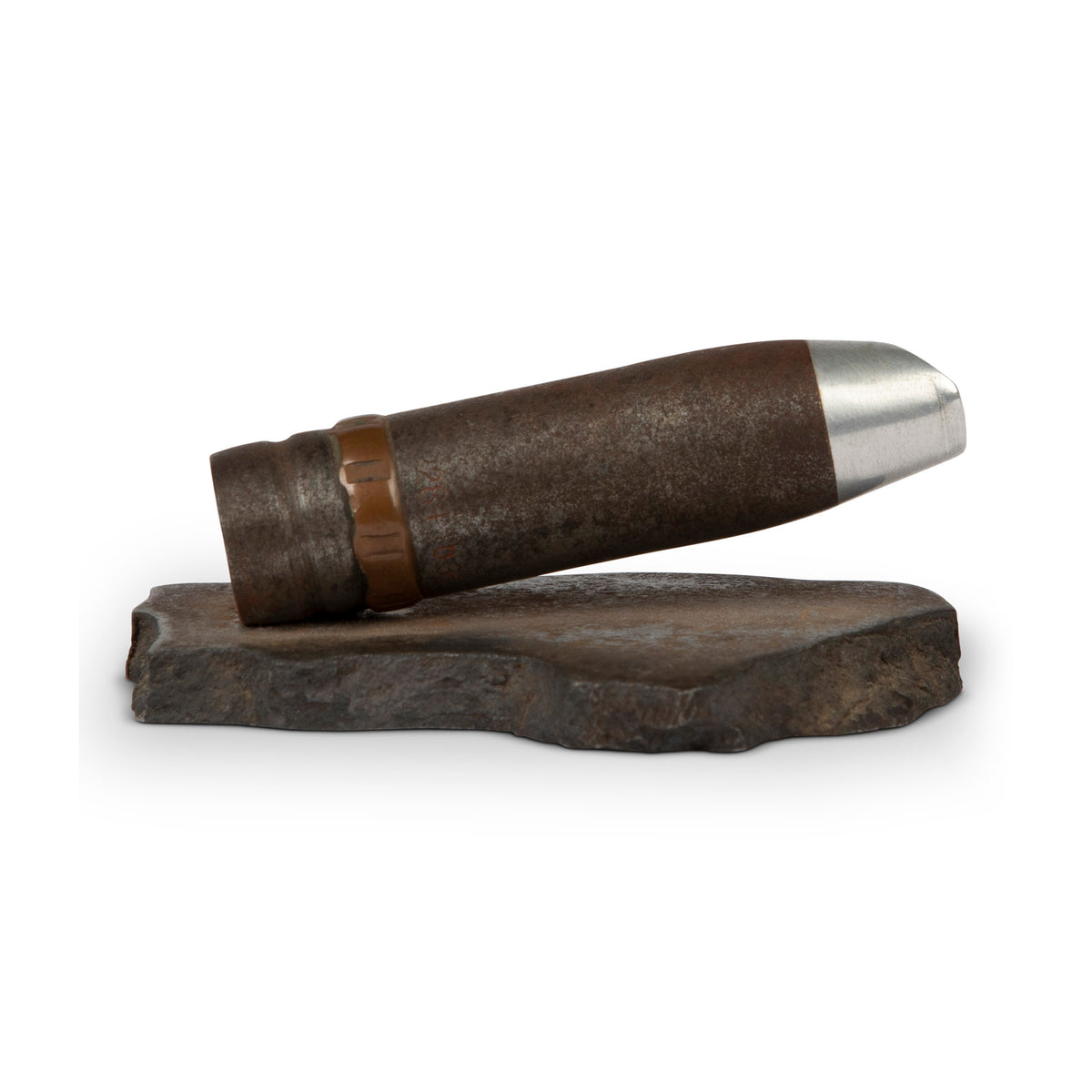Trench Art Steel Cigar Paperweight