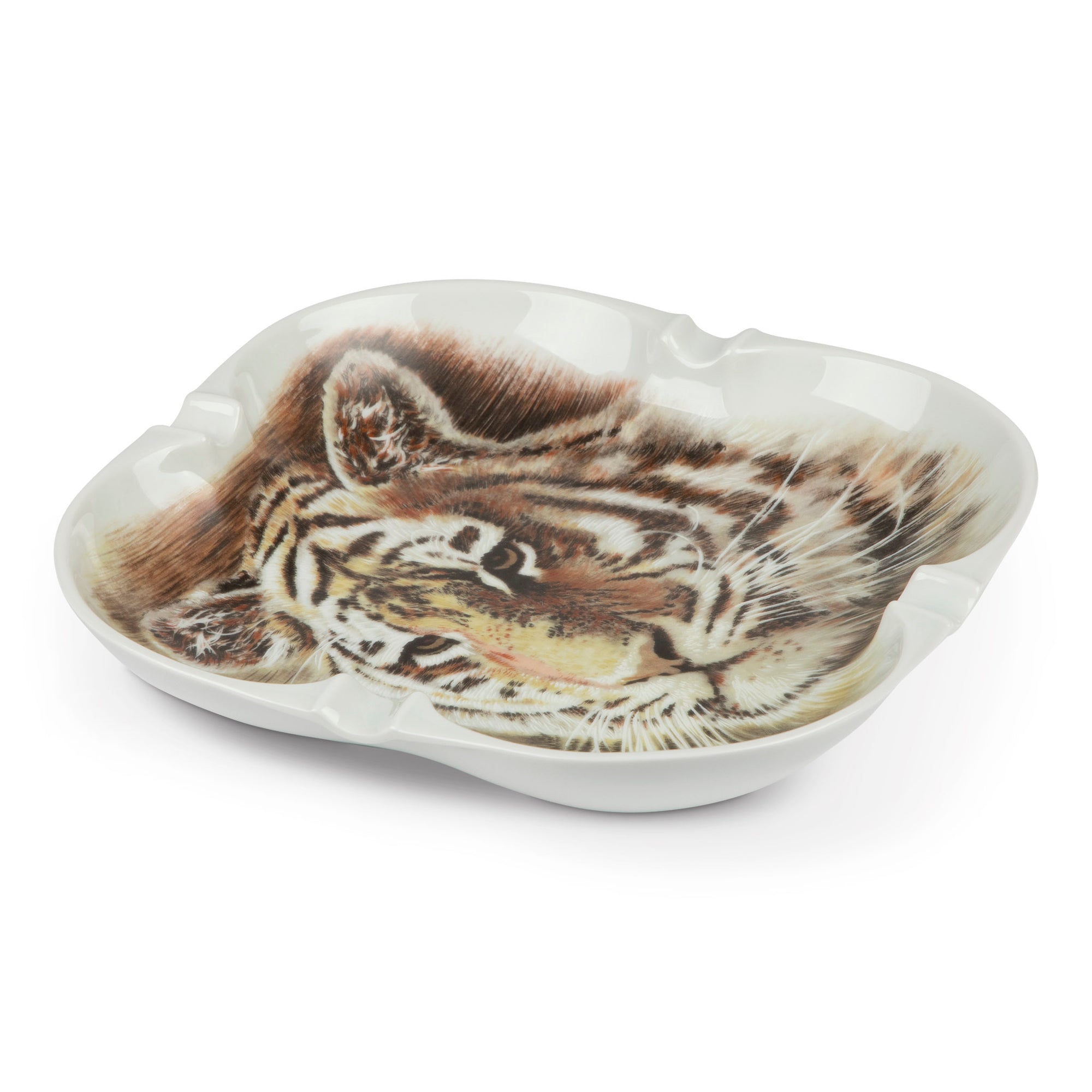 Vintage Abercrombie & Fitch Tiger Cigar Porcelain Ashtray