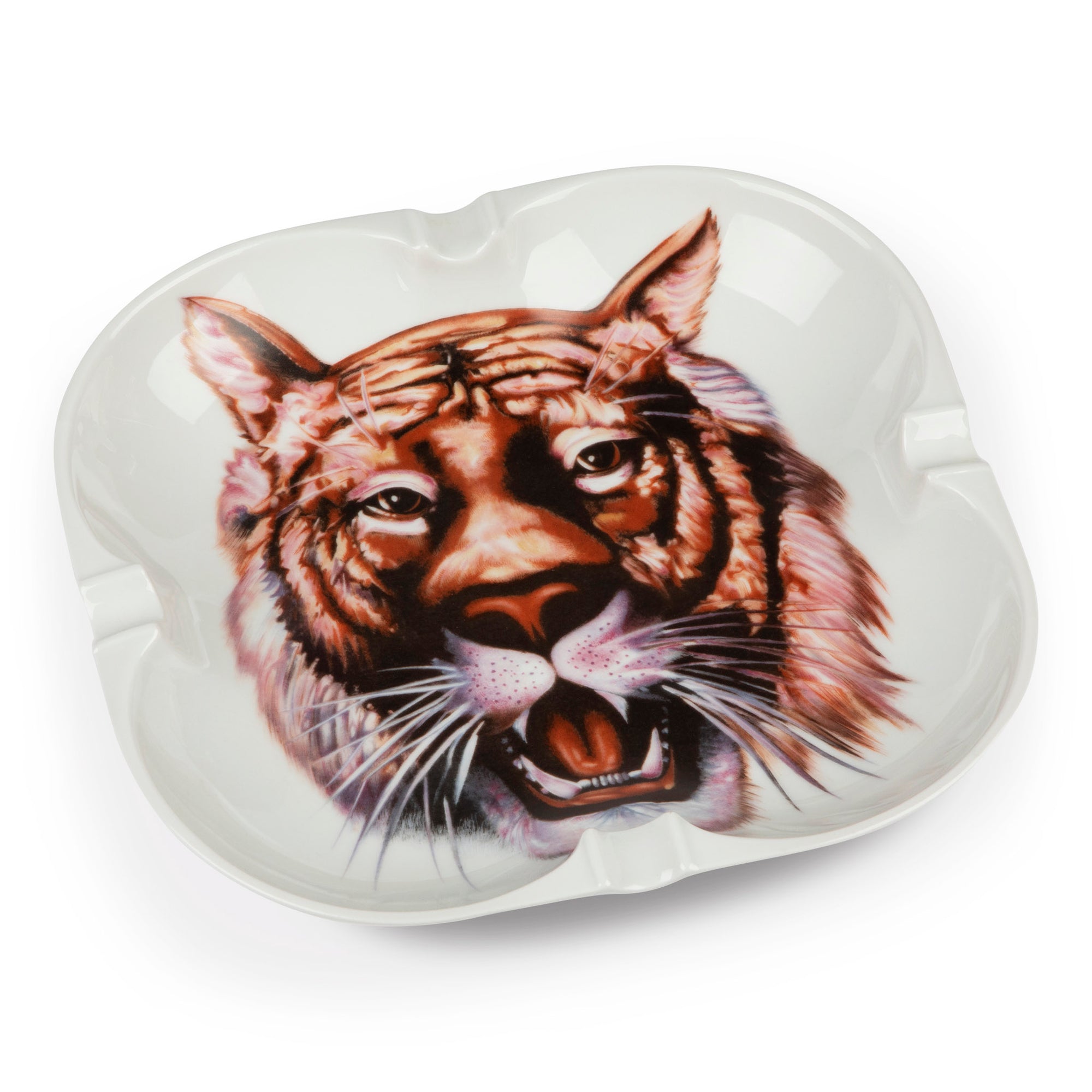 Vintage Tiger Cigar Porcelain Ashtray