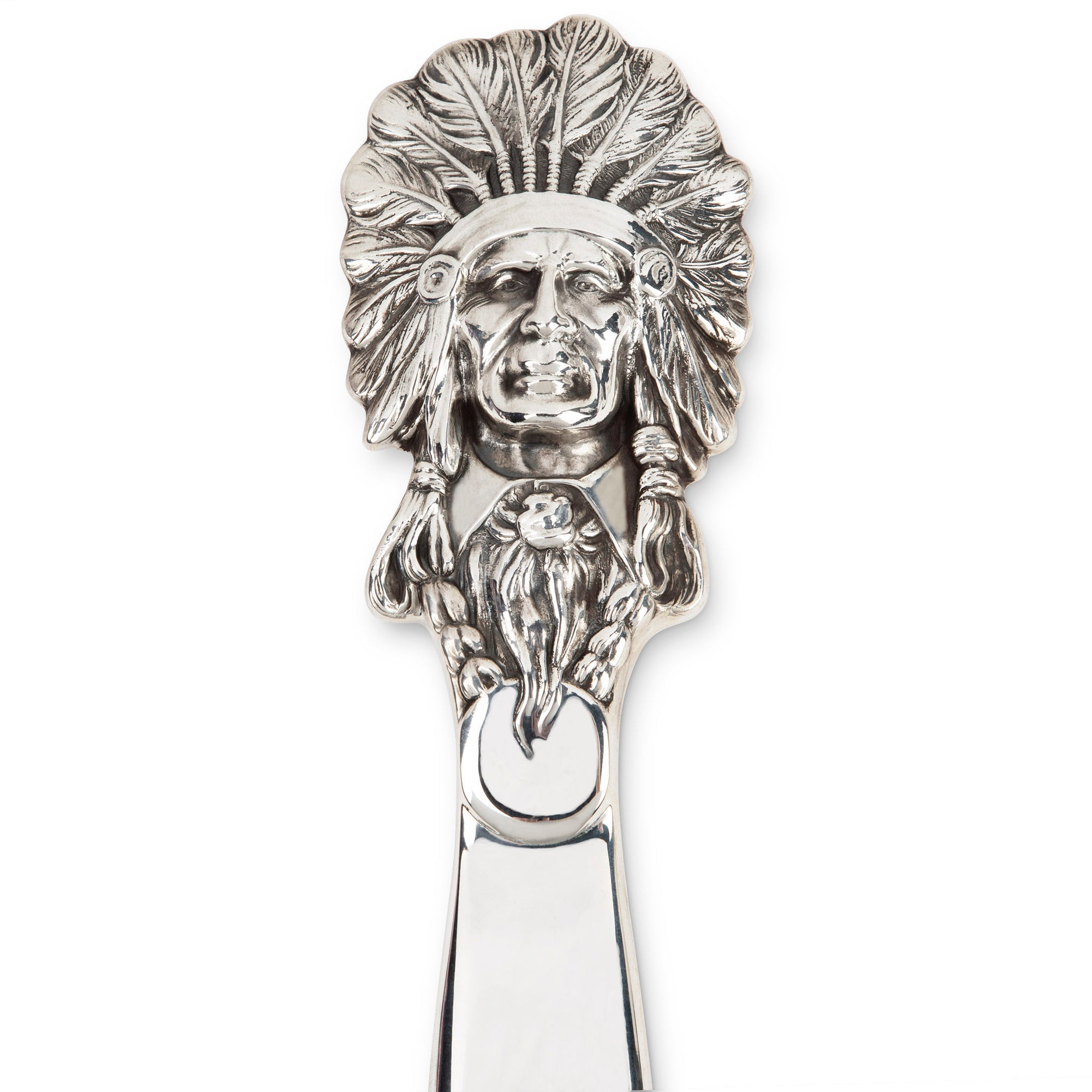 William B. Kerr American Indian Chief Sterling Letter Opener