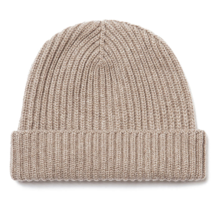 Classic Pure Cashmere Oatmeal Watch Cap