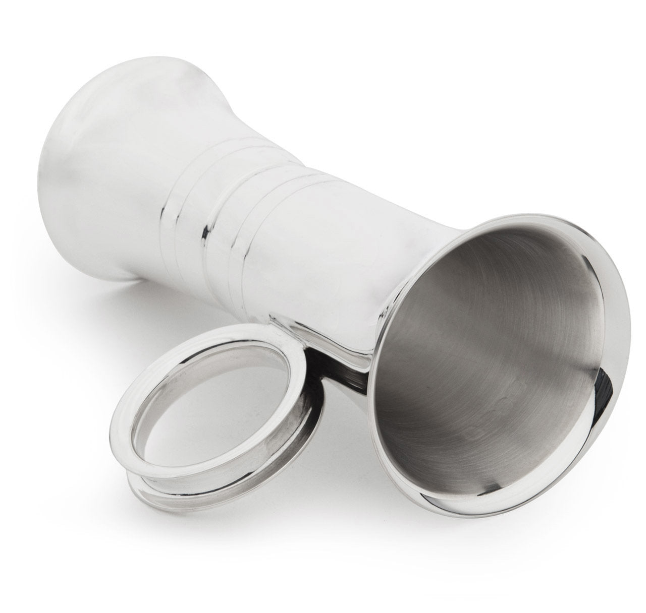 Sterling Double Spirits Measure